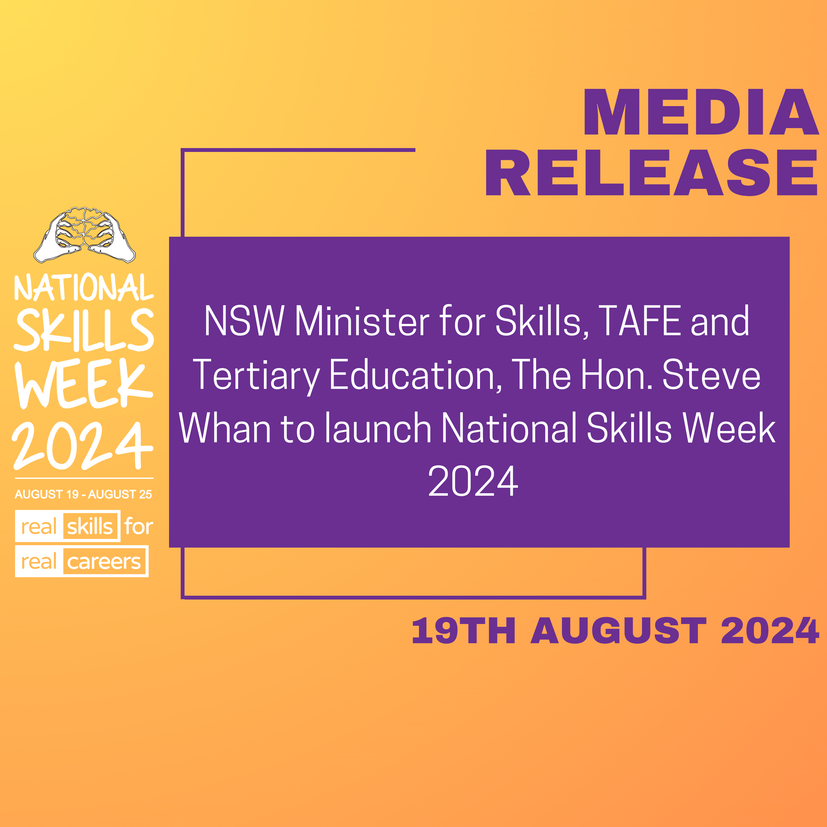 Media Release: NSW Minister for Skills, TAFE and Tertiary Education ...