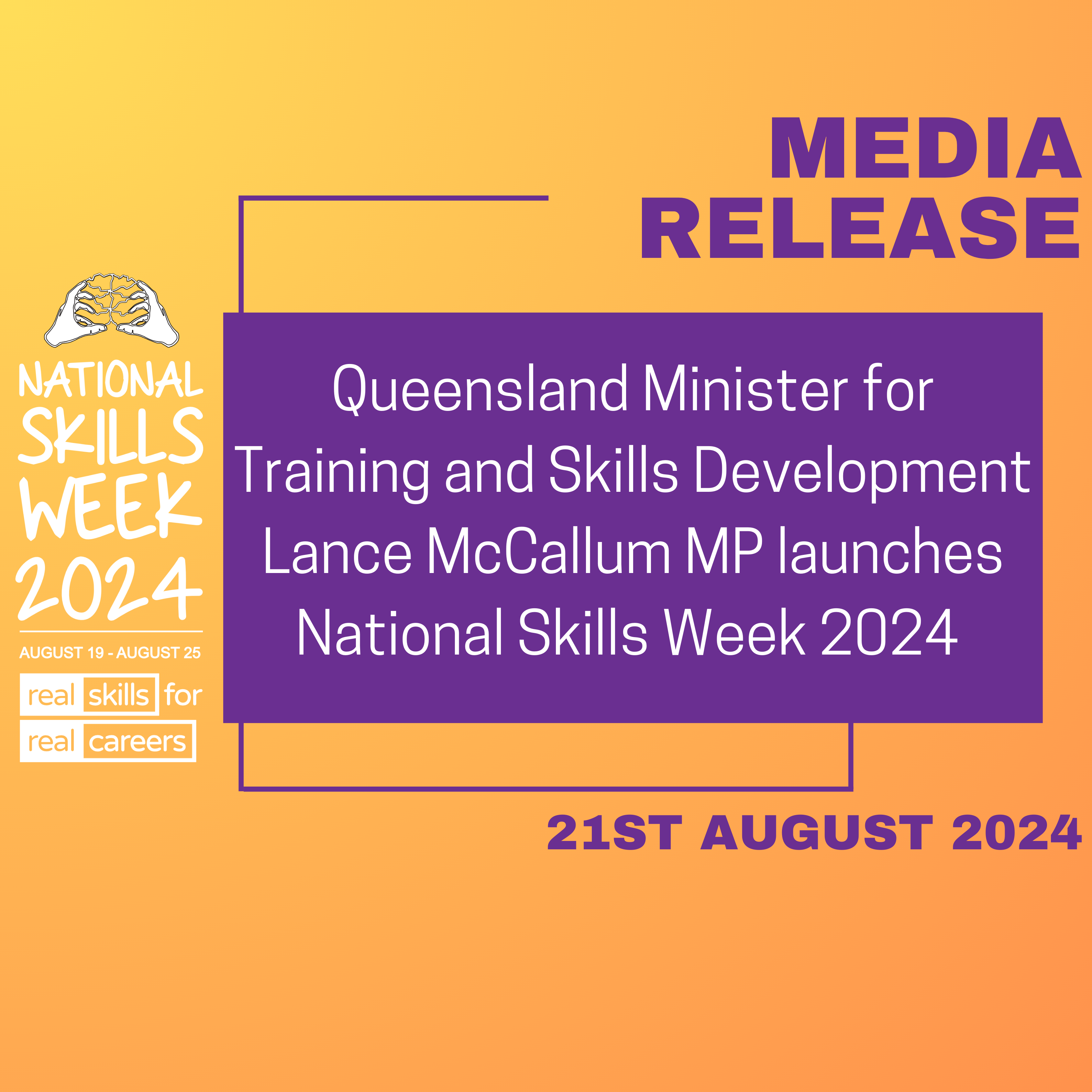 Media Release: Queensland Minister for Training and Skills Development ...